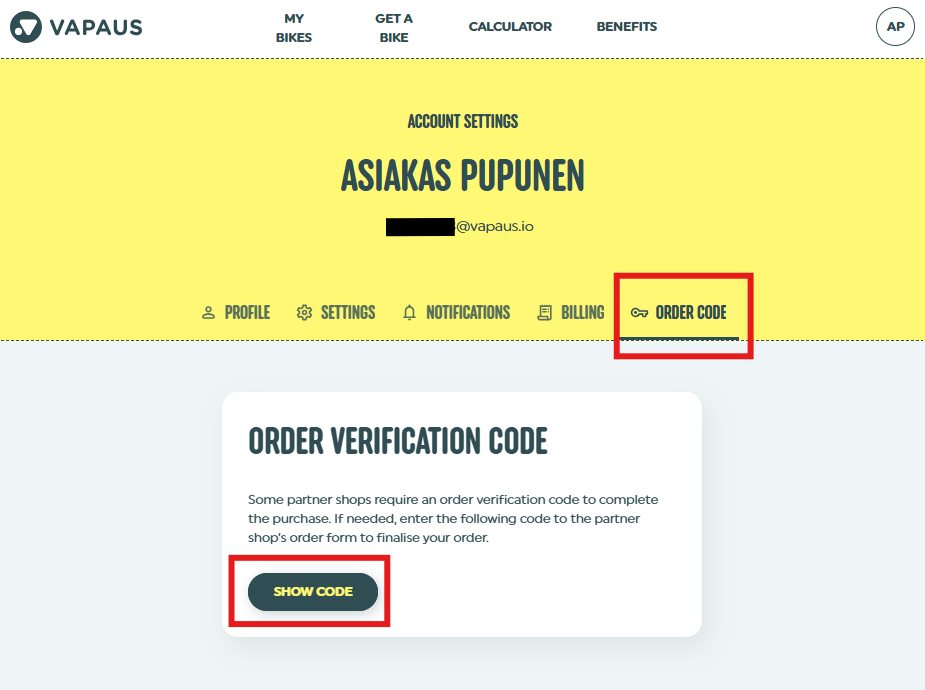 Ordering a benefit bike from the Canyon online store – Vapaus
